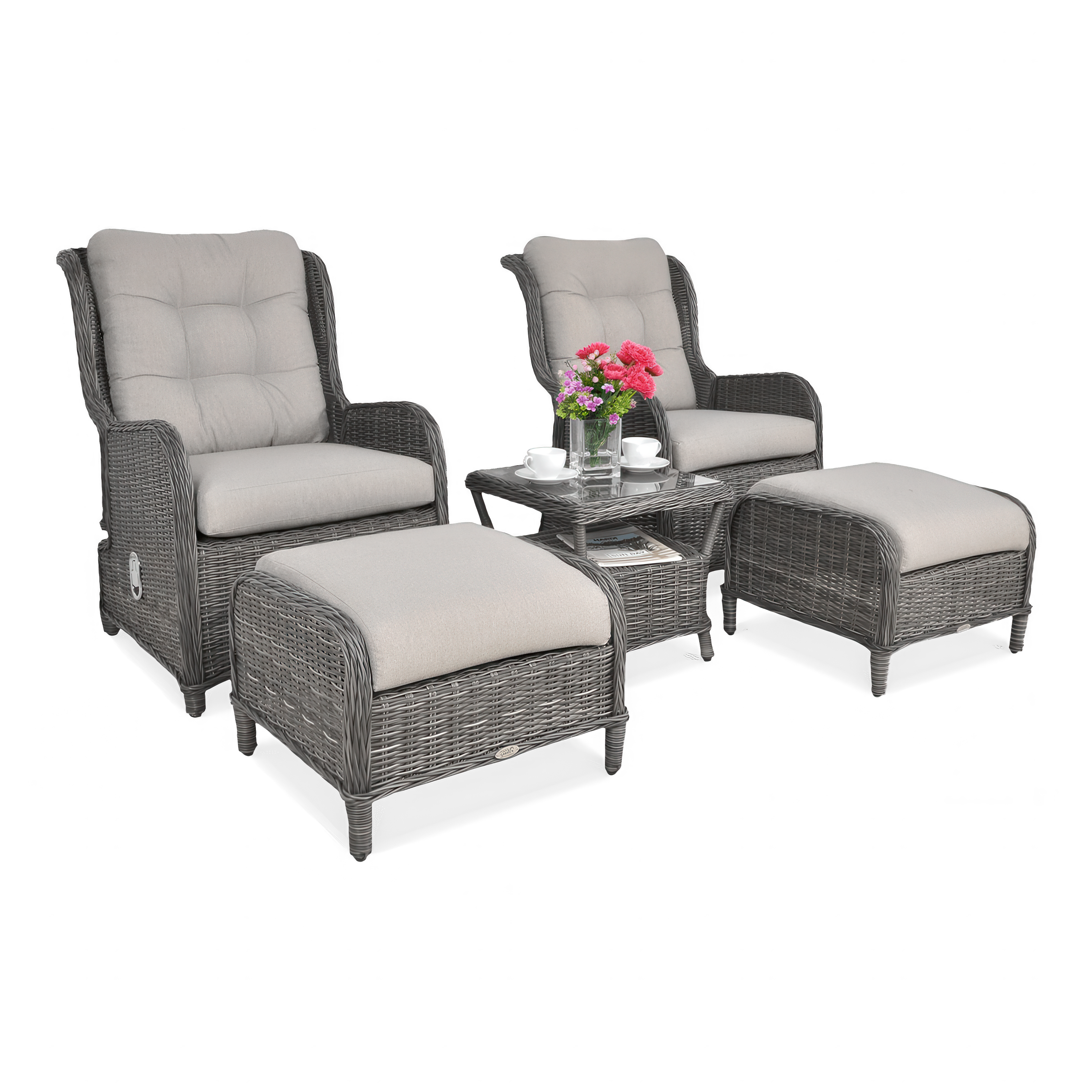 Zestaw wypoczynkowy Sienna Duo Premim Dark Grey