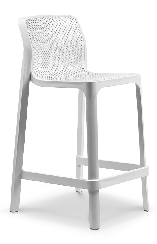 Hoker Nardi Net Stool Mini Bianco, krzesła i fotele ogrodowe w Focusgarden.pl
