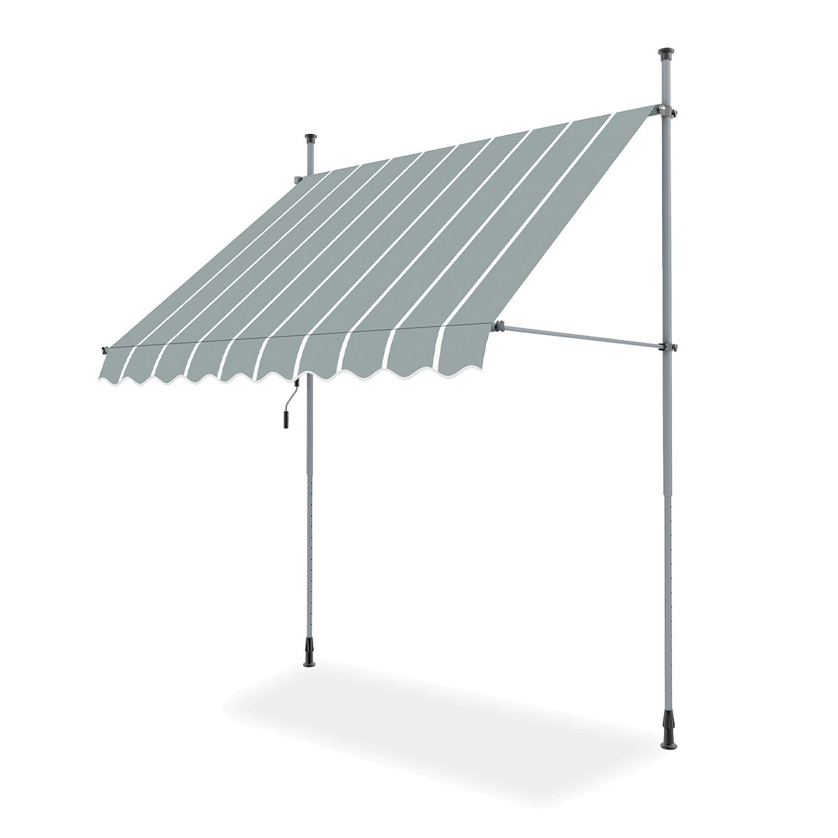 Markiza balkonowa Focus garden Easy Grey/White 250x130cm