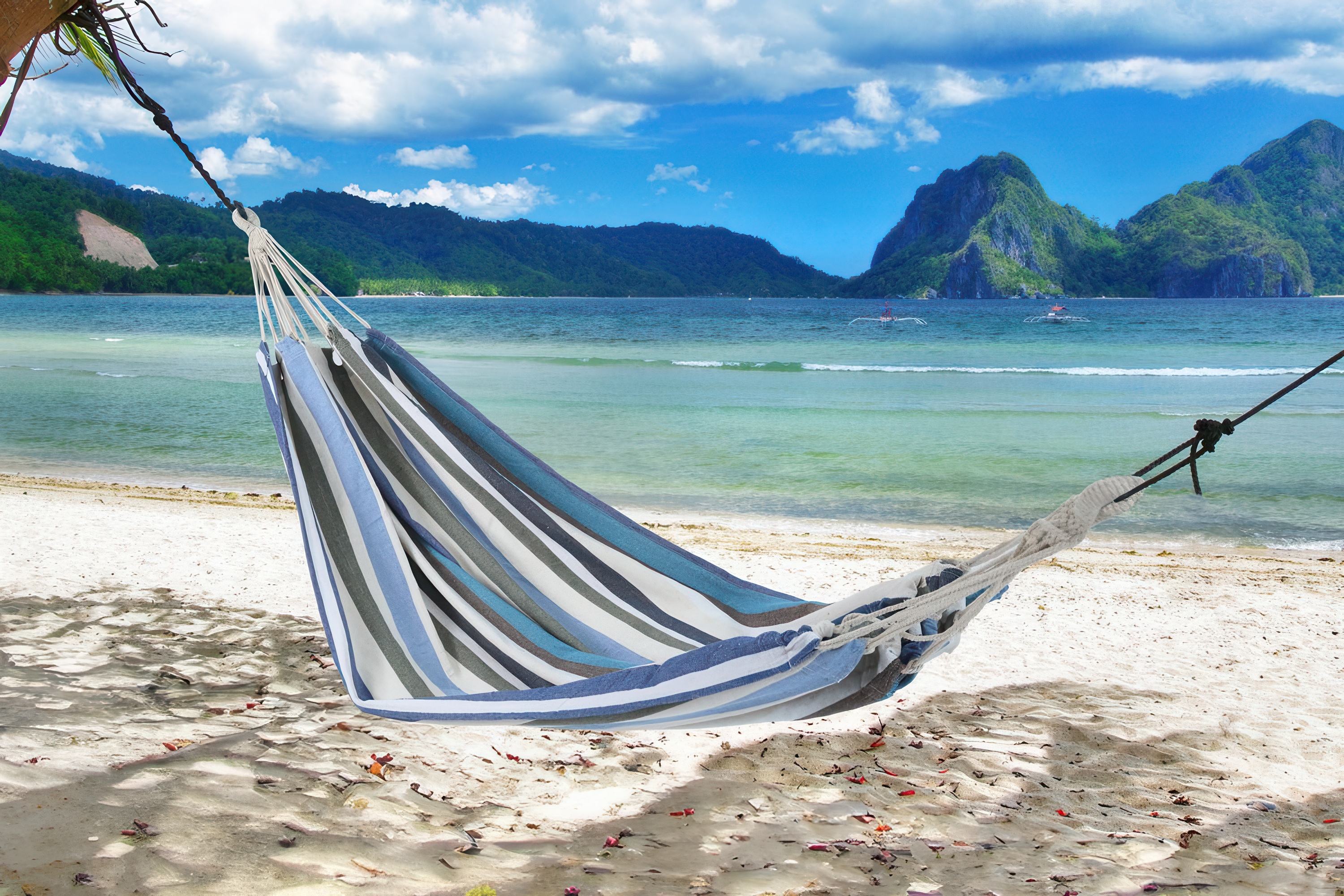 Hamak ogrodowy Zanzibar w paski - Focus Garden