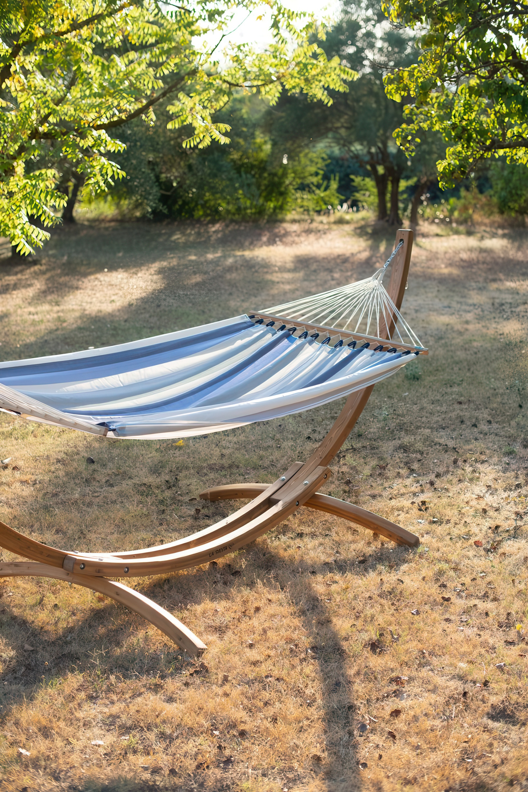 Hamak dwuosobowy z drążkiem La Siesta Alisio Sea Salt