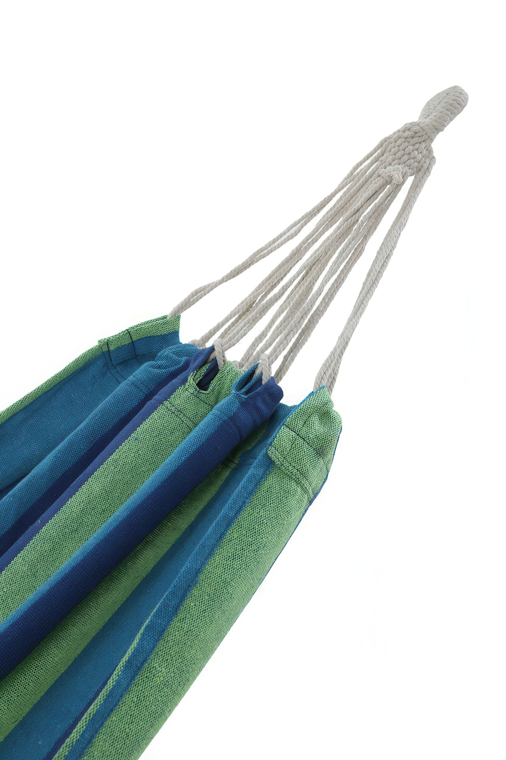 Ogrodowy hamak wiszący Zanzibar zielono-niebieski