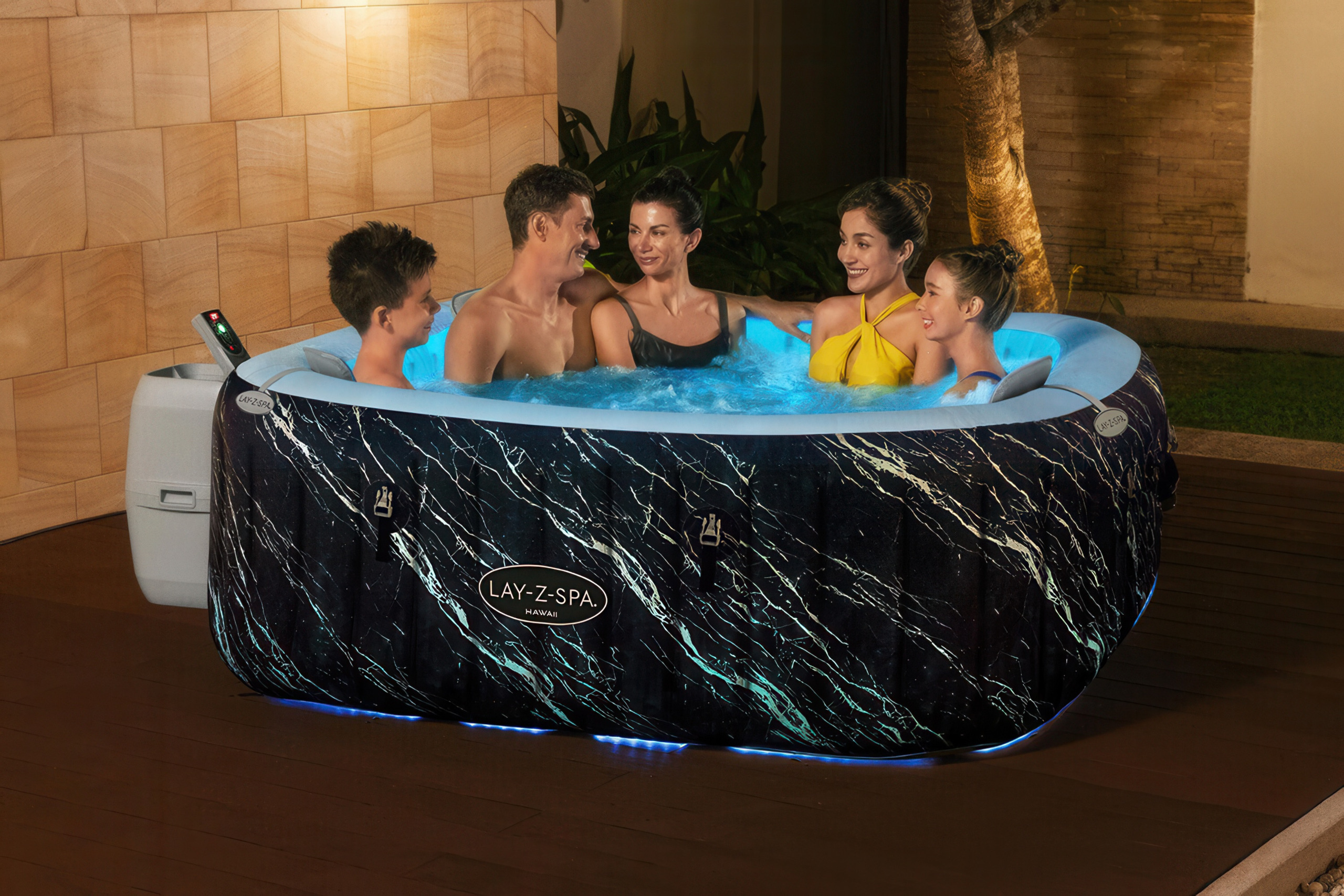 Wanna z hydromasażem HAWAII Smart Luxe, dmuchana Bestway