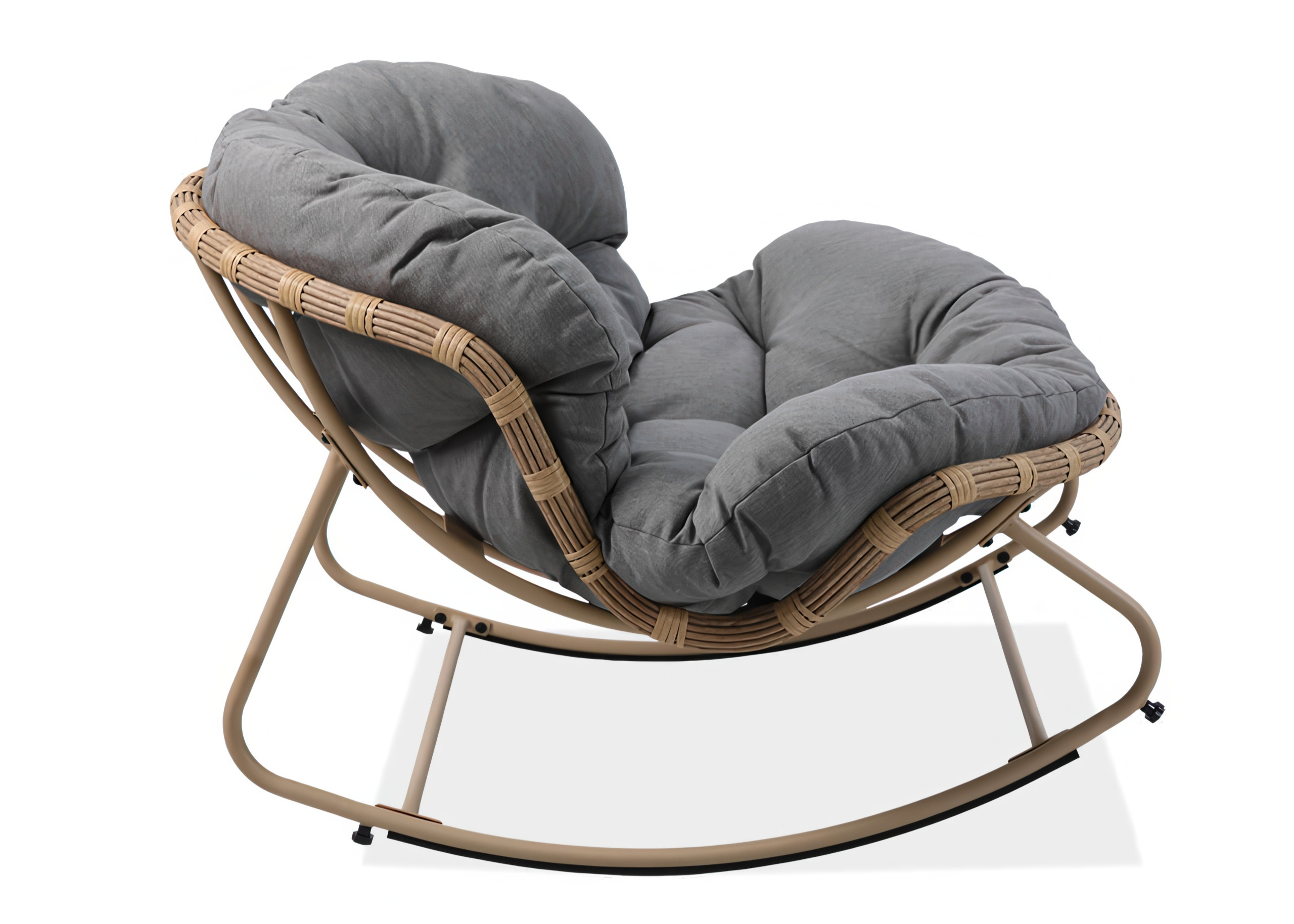 Fotel Bujany Rodos Natural/Grey - Wyjątkowy Design i Komfort