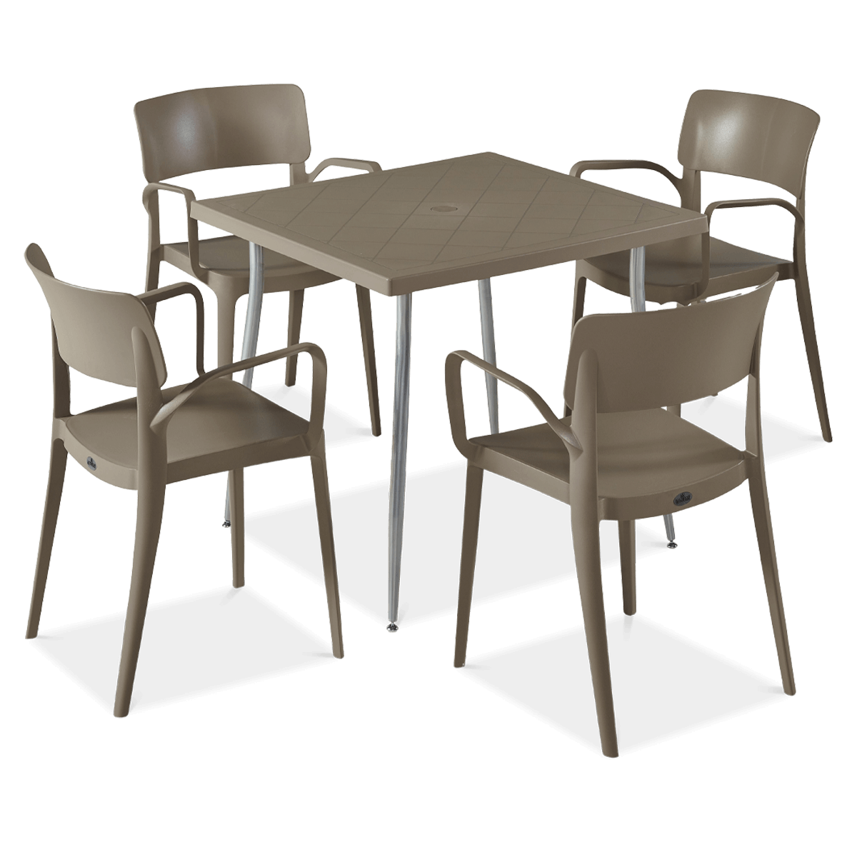 Meble ogrodowe Novussi 4+1 Panora beige - Focusgarden