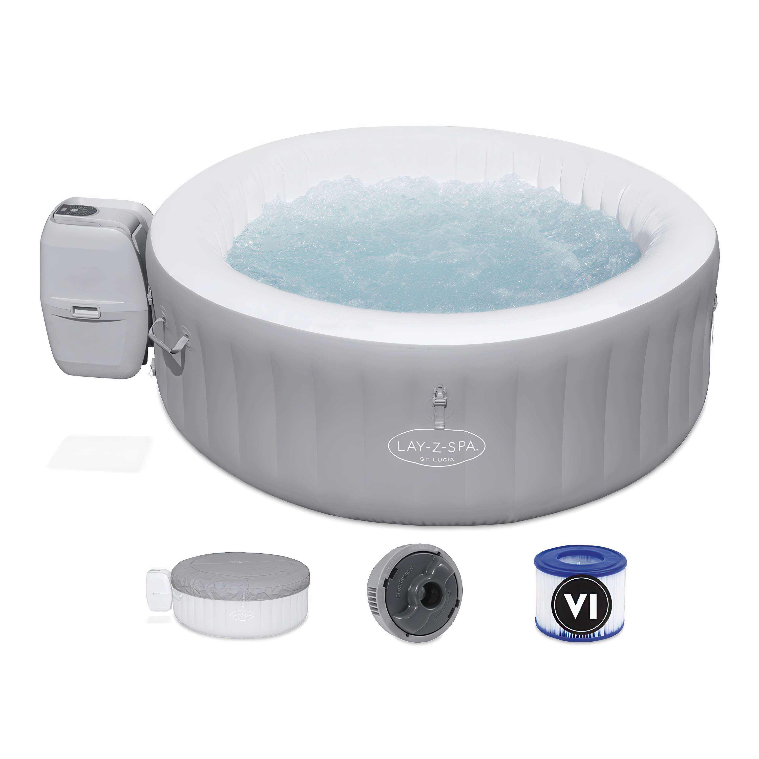 Jacuzzi Bestway St. Lucia AirJet LAY-Z-SPA Focus Garden