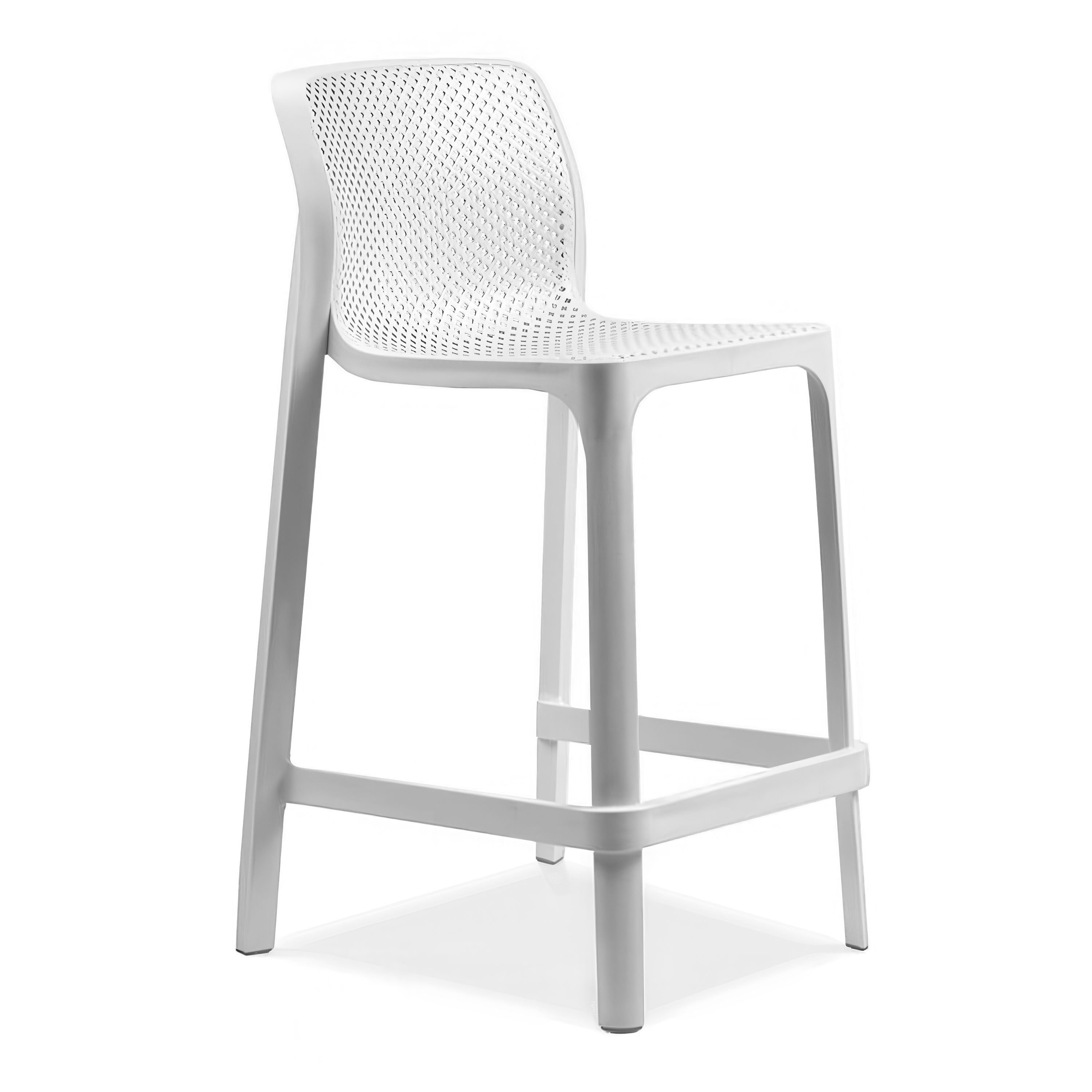 Hoker Nardi Net Stool Mini Bianco, krzesła i fotele ogrodowe w Focusgarden.pl