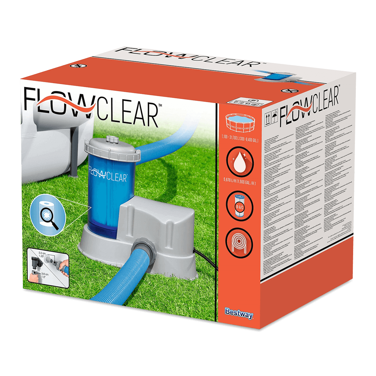Pompa filtrująca do basenów Bestway Flowclear 5678L/h